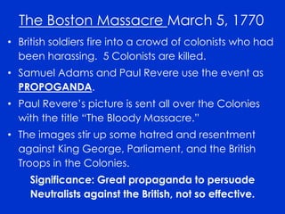Causes of the American Revolution | PPTX