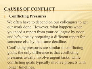 Causes and stages of conflict | PPTX