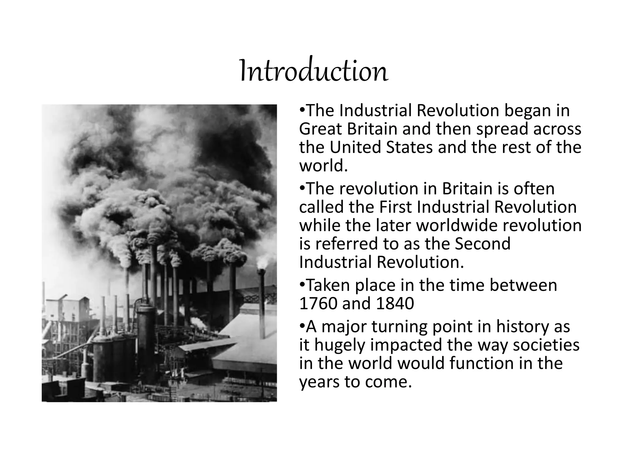 Causes of industrial revolution | PPTX