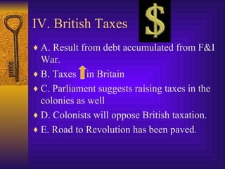 Causes of American Revolution | PPT