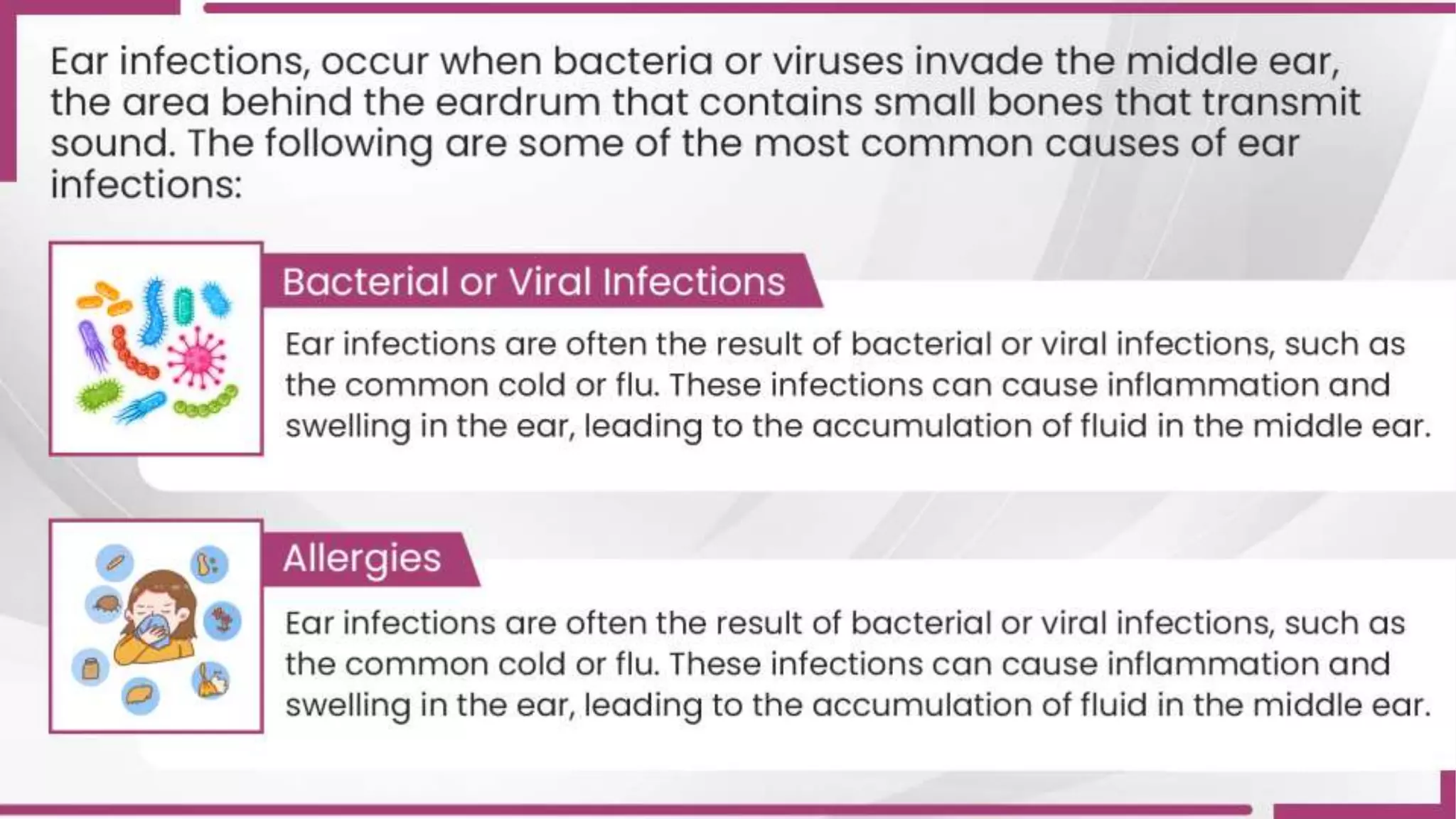 Causes of Ear Infections | PPTX