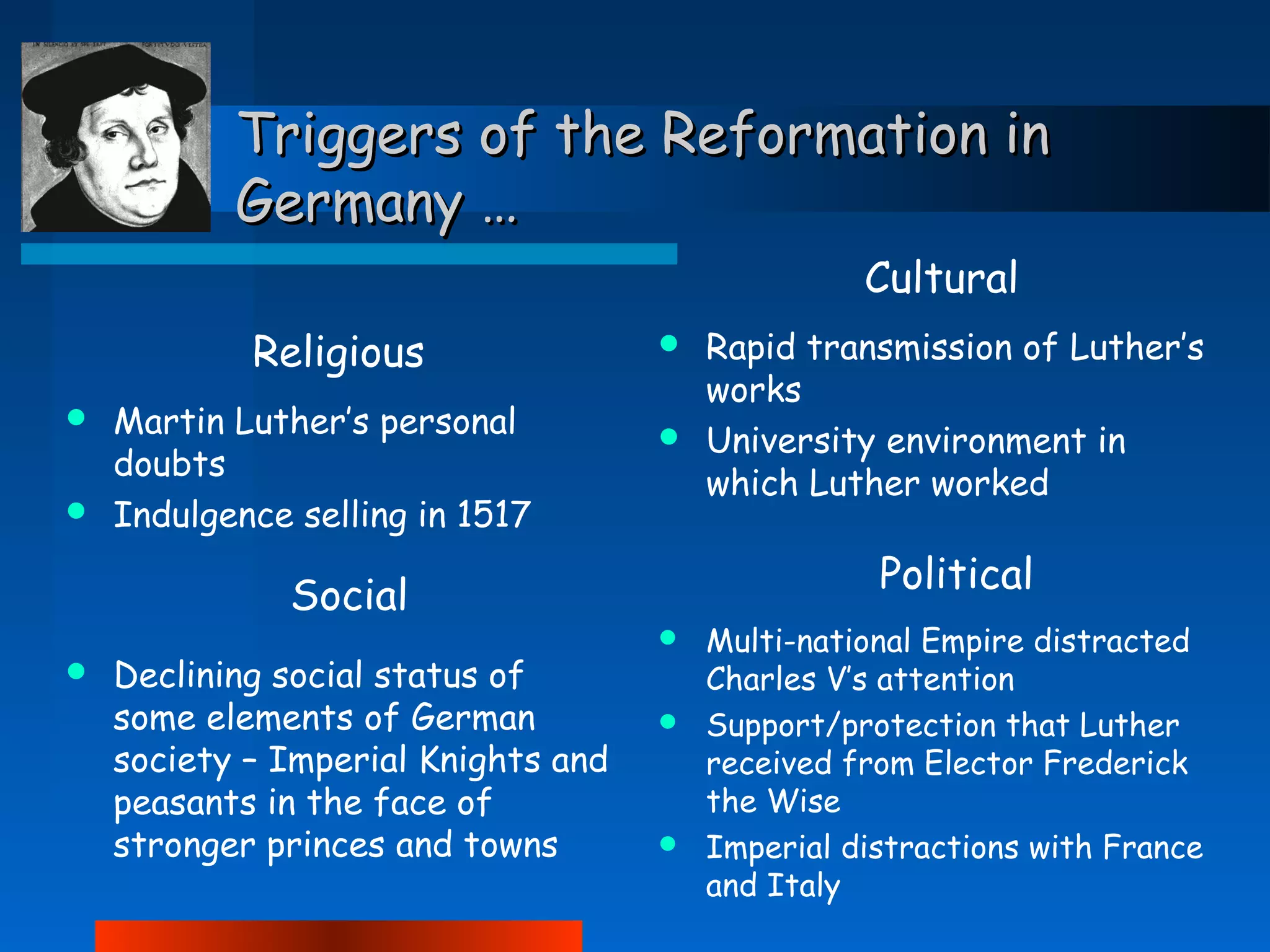 Causes of the Reformation | PPT