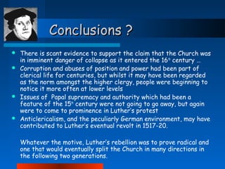 Causes of the Reformation | PPT