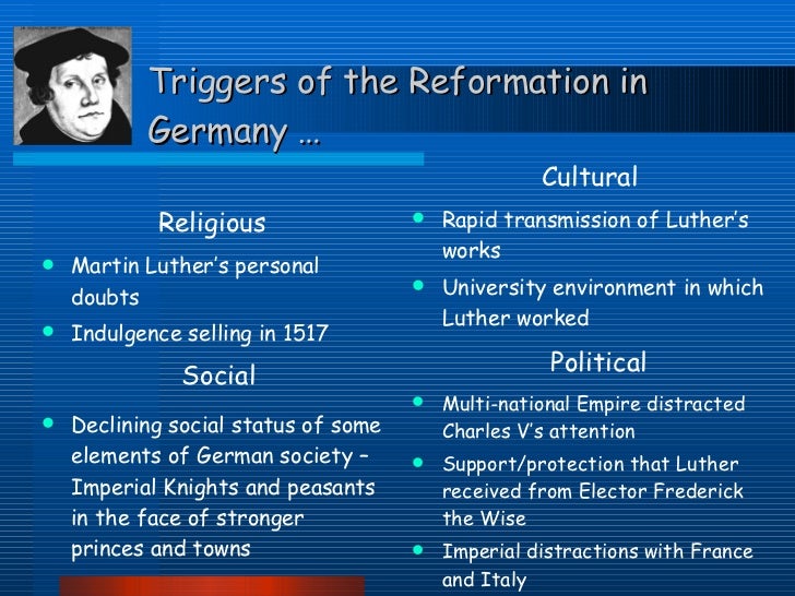 Timeline Reformation Germany