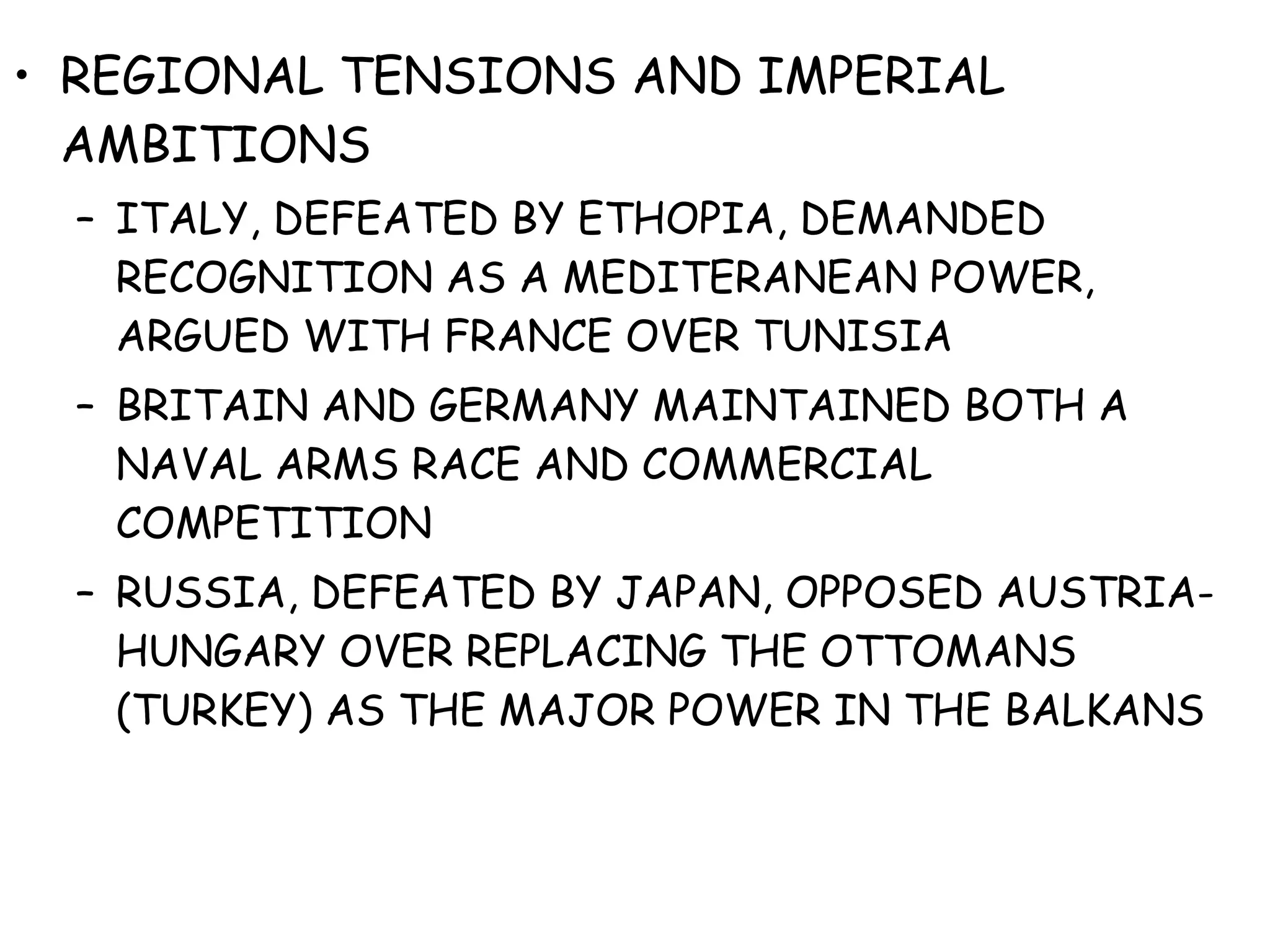 Causes Of World War 1 | PPT | Death, Injury, or Military Conflict ...