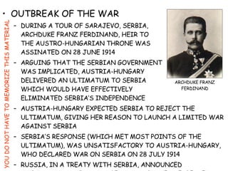 Causes Of World War 1 | PPT