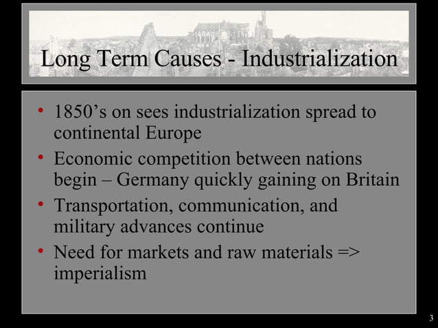 Causes of WWI (2007) | PPT