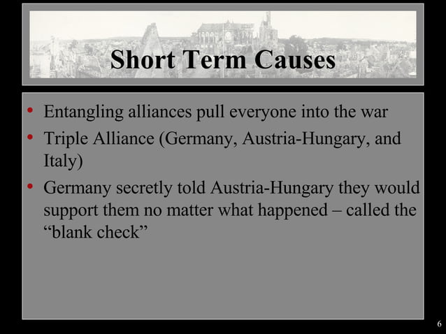 Causes of WWI (2007) | PPT