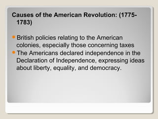 Causes american revolution cscope unit 7 lesson 3 | PPT