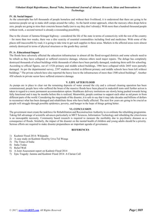 Causes and effect of kashmir flood | PDF