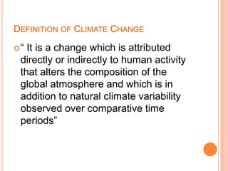 Causes and effects of climate change | PPTX