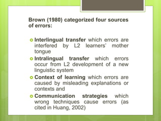 Causes and Effects of Grammar Errors | PPTX