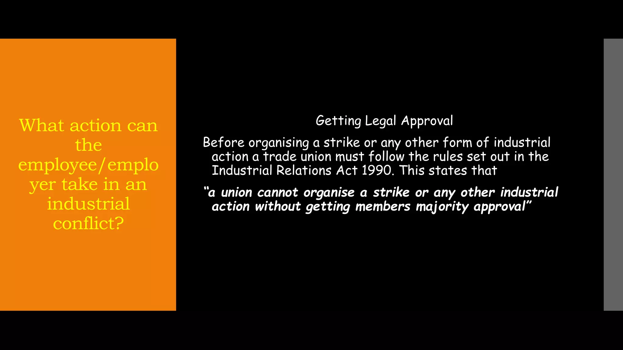 Causes and effects of industrial conflicts | PPTX
