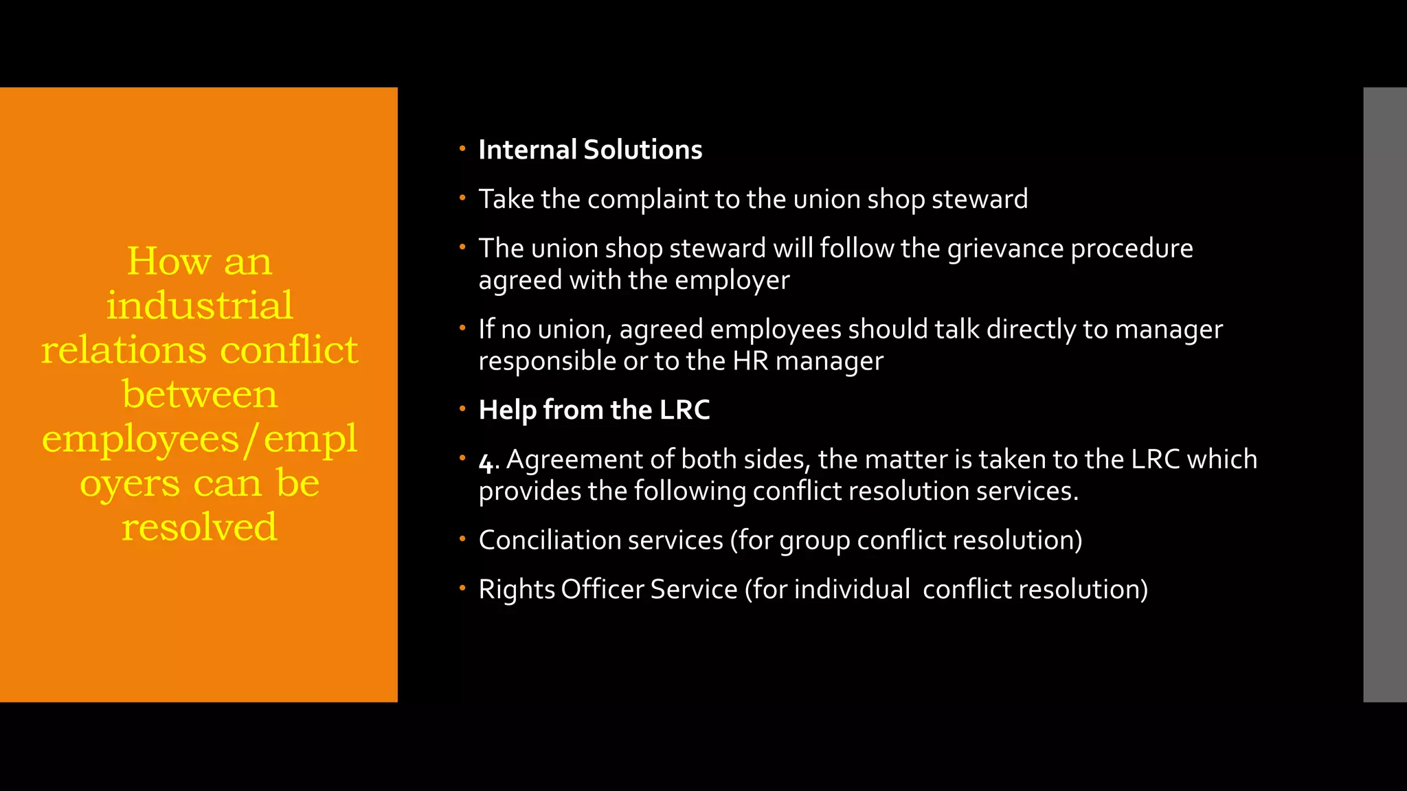 Causes and effects of industrial conflicts | PPTX