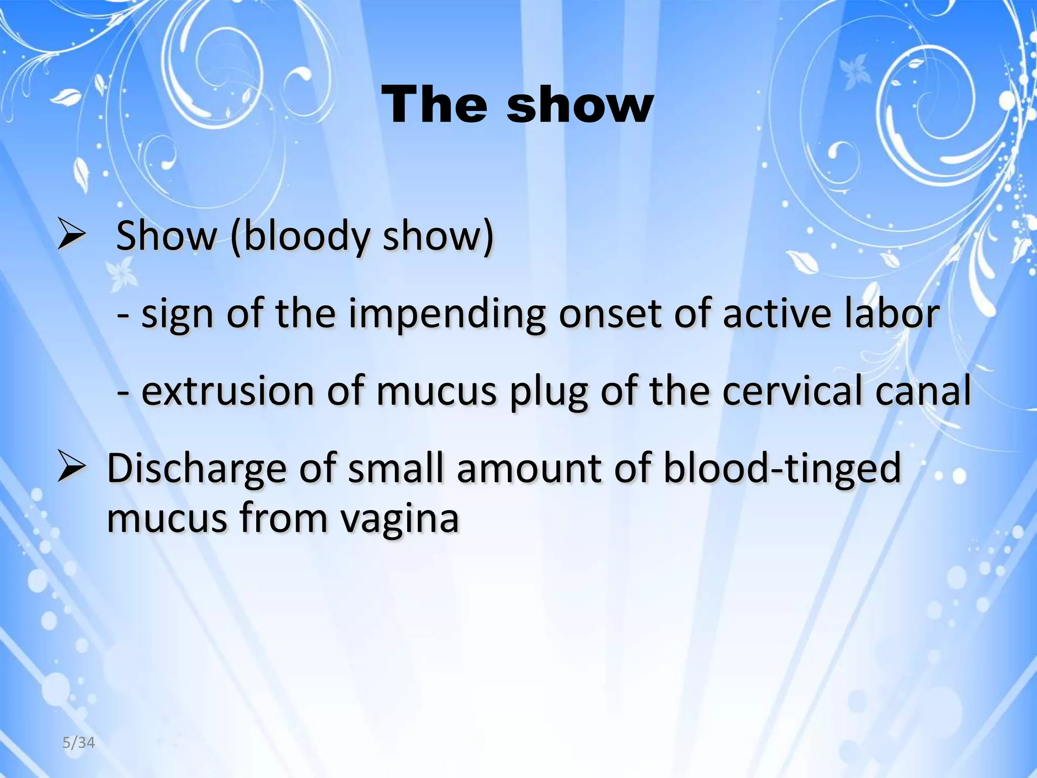 Causes and onset of labour | PPTX