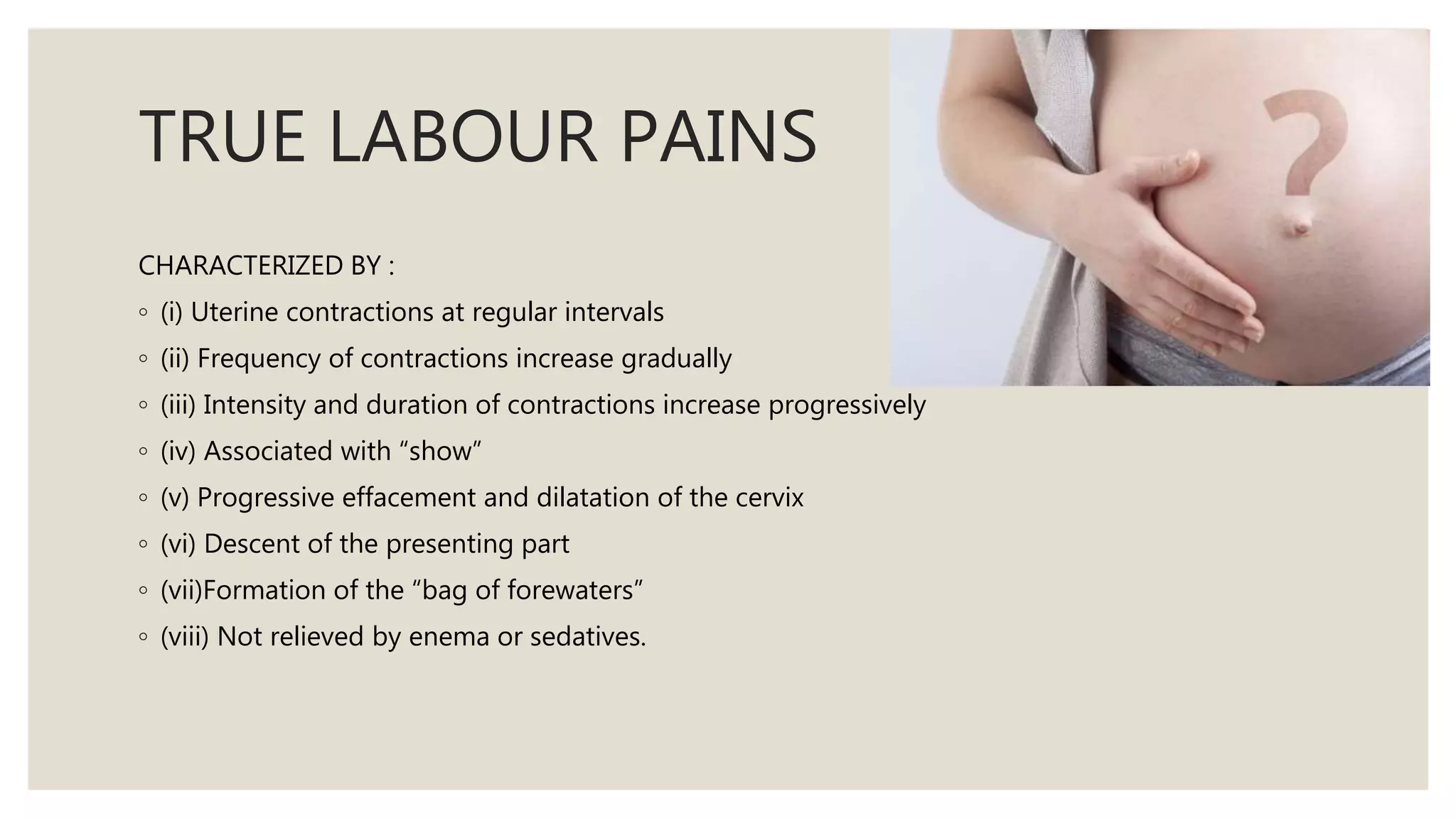 Causes and onset of normal labour | PPTX
