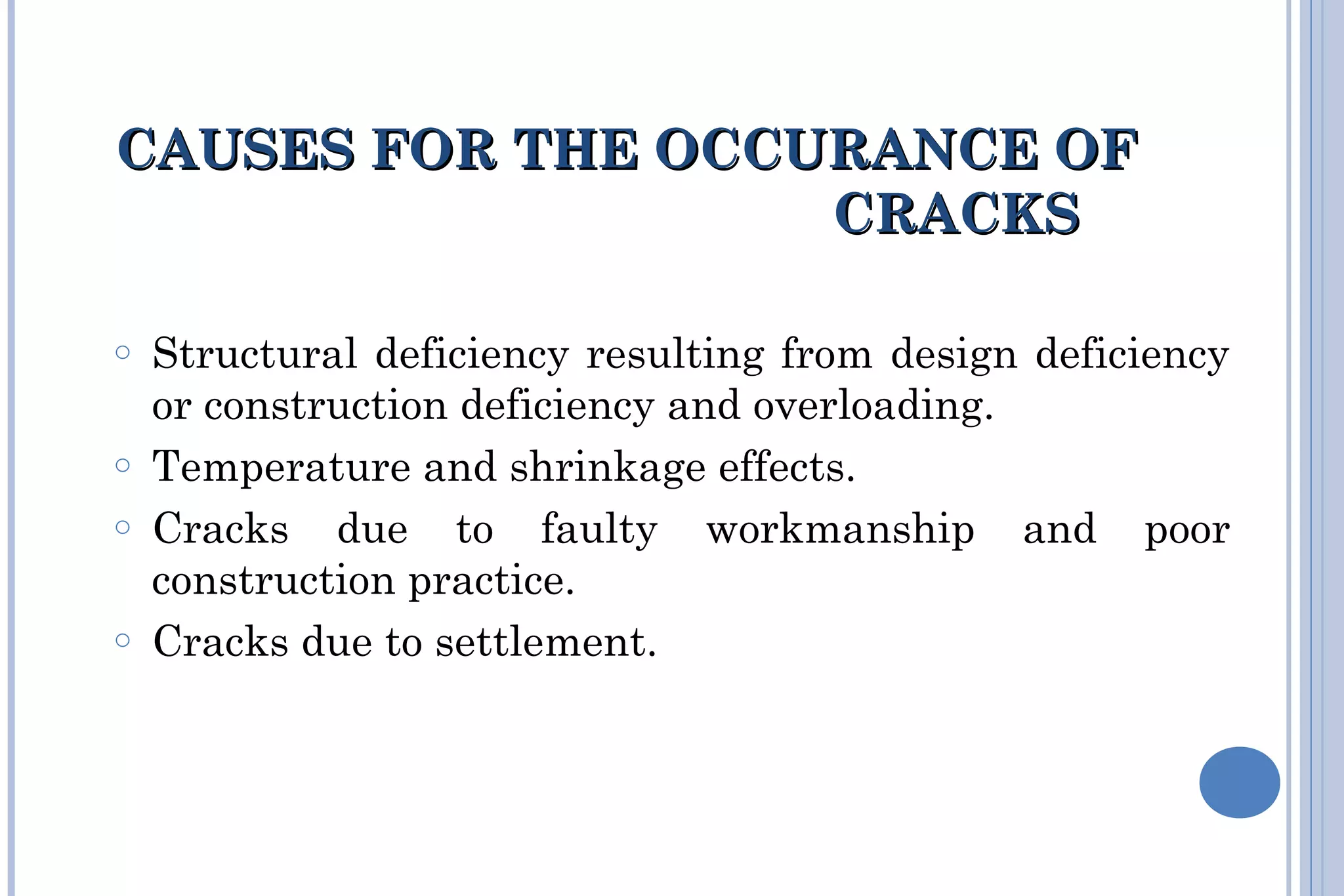 Causes and prevention of cracks in buildings | PPT