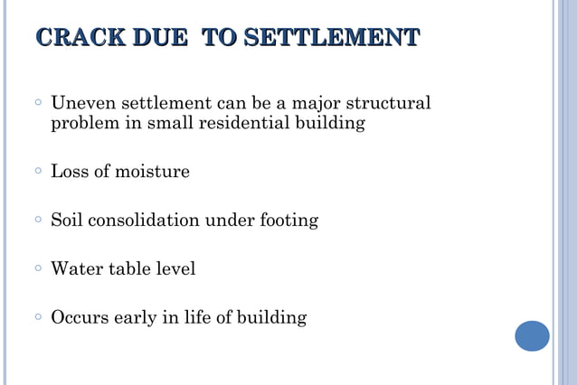 Causes and prevention of cracks in buildings | PPT | Civil Engineering ...