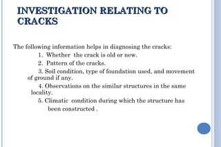 Causes and prevention of cracks in buildings | PPT