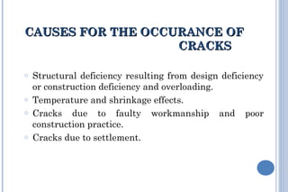Causes and prevention of cracks in buildings | PPT