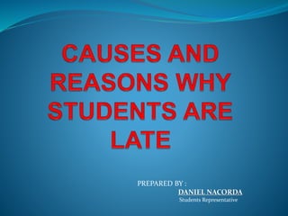 Causes and reasons why students are late | PPTX | Secondary Education ...