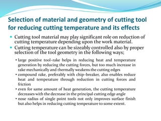 Causes and remedies of source of heat in machining | PPTX