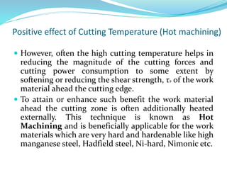 Causes and remedies of source of heat in machining | PPT