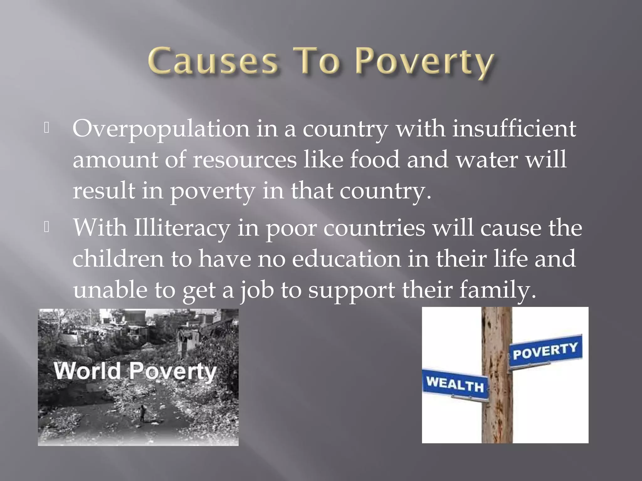 Causes and solutions to poverty | PPT