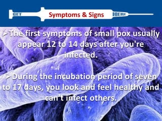 SMALL POX | PPTX | Infectious Diseases | Diseases and Conditions