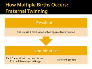 Causes & Complications Of Multiple Births | PPTX