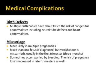 Causes & Complications Of Multiple Births | PPT