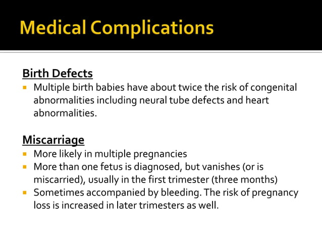 Causes & Complications Of Multiple Births | PPT