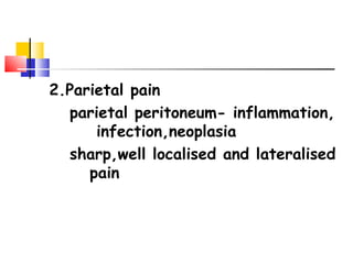 Causes of abdominal pain | PPT
