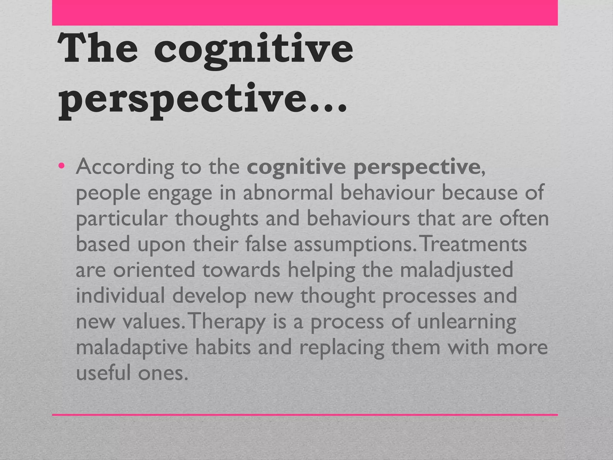 Causes of abnormal behaviour | PDF