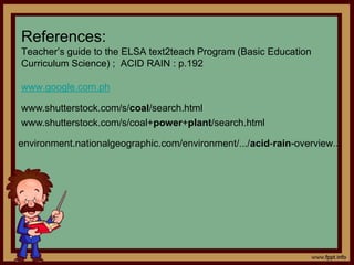 Causes of Acid Rain and Its Effects | PPTX