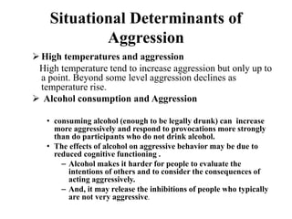 Causes of aggression copy | PPT