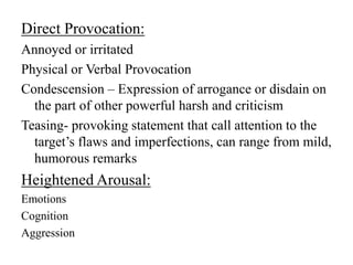 Causes of aggression copy | PPT