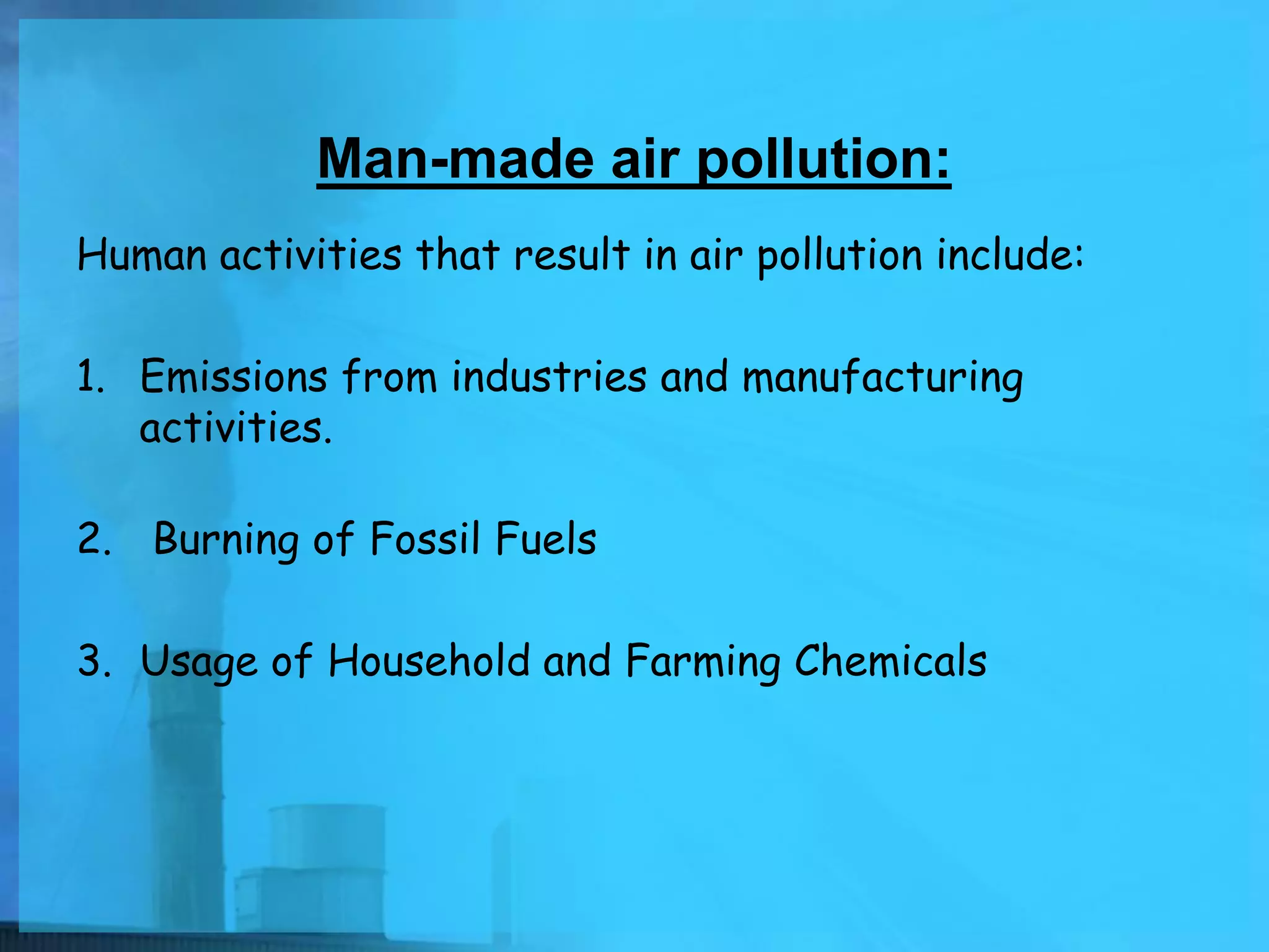 Causes of air pollution | PPTX