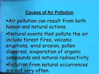 Causes of air pollution | PPTX