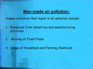 Causes of air pollution | PPTX