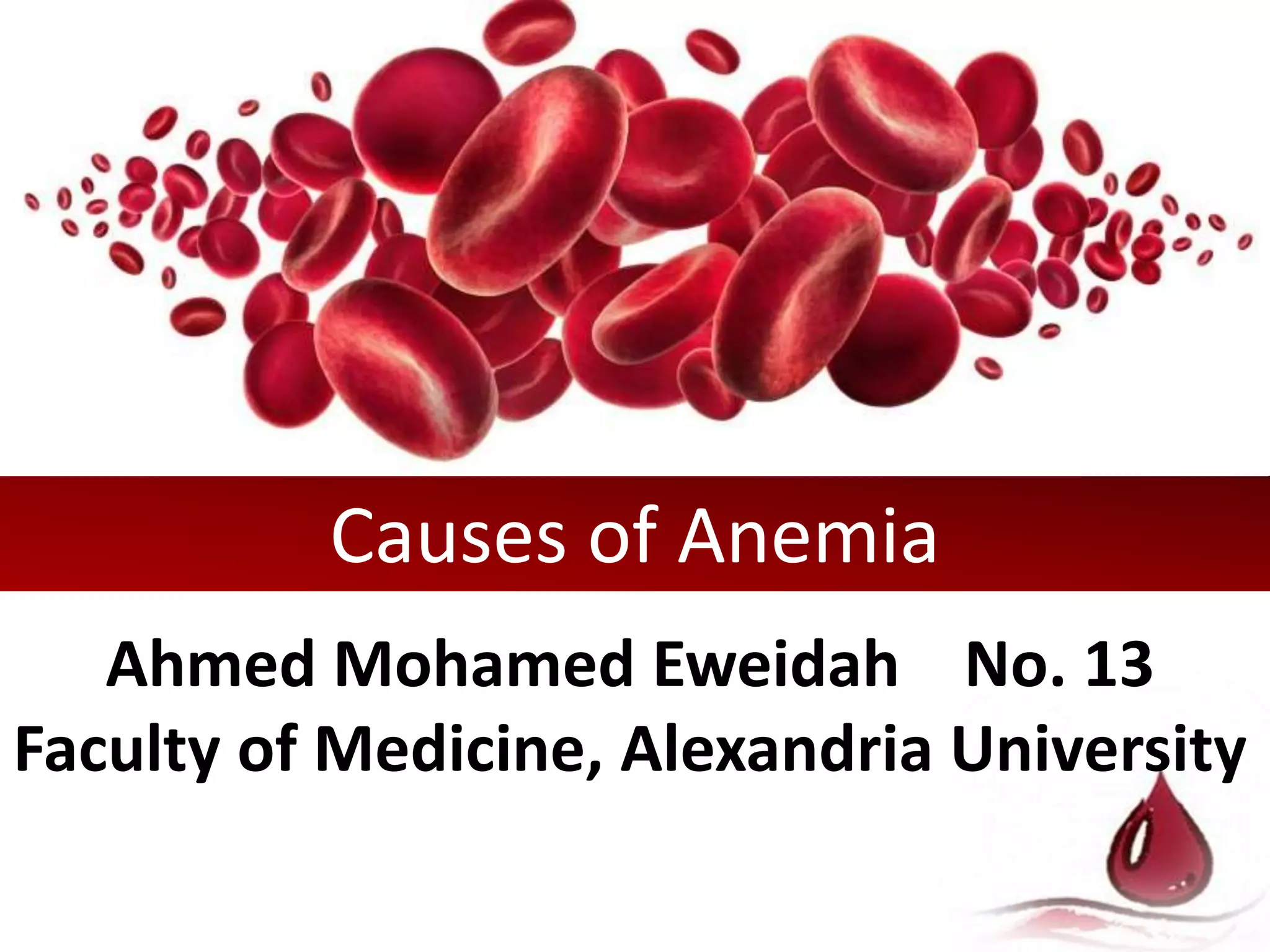 Causes of anemia | PPTX