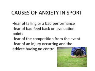 Causes of anxiety in sport | PPTX
