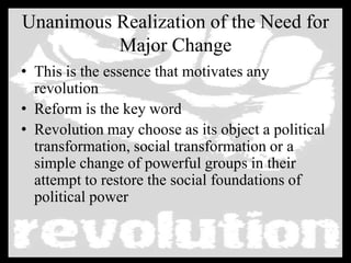 Causes of a revolution | PPT