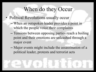 Causes of a revolution | PPT