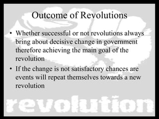 Causes of a revolution | PPT