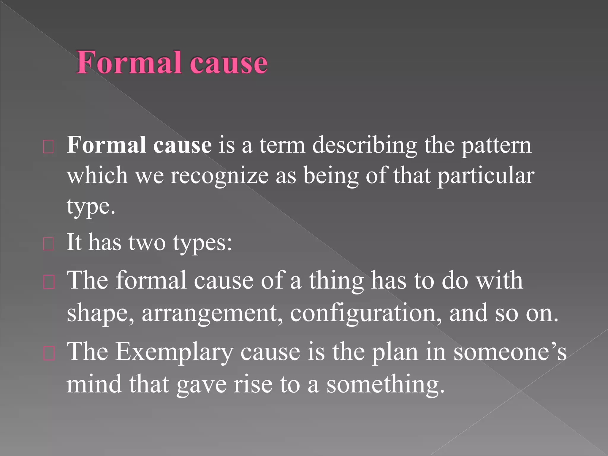 Causes of being | PPTX