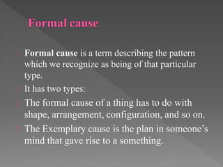 Causes of being | PPTX