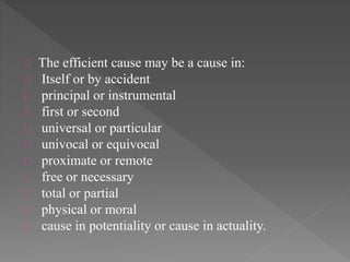 Causes of being | PPTX