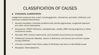 A slide on Causes of blindness in children.pptx