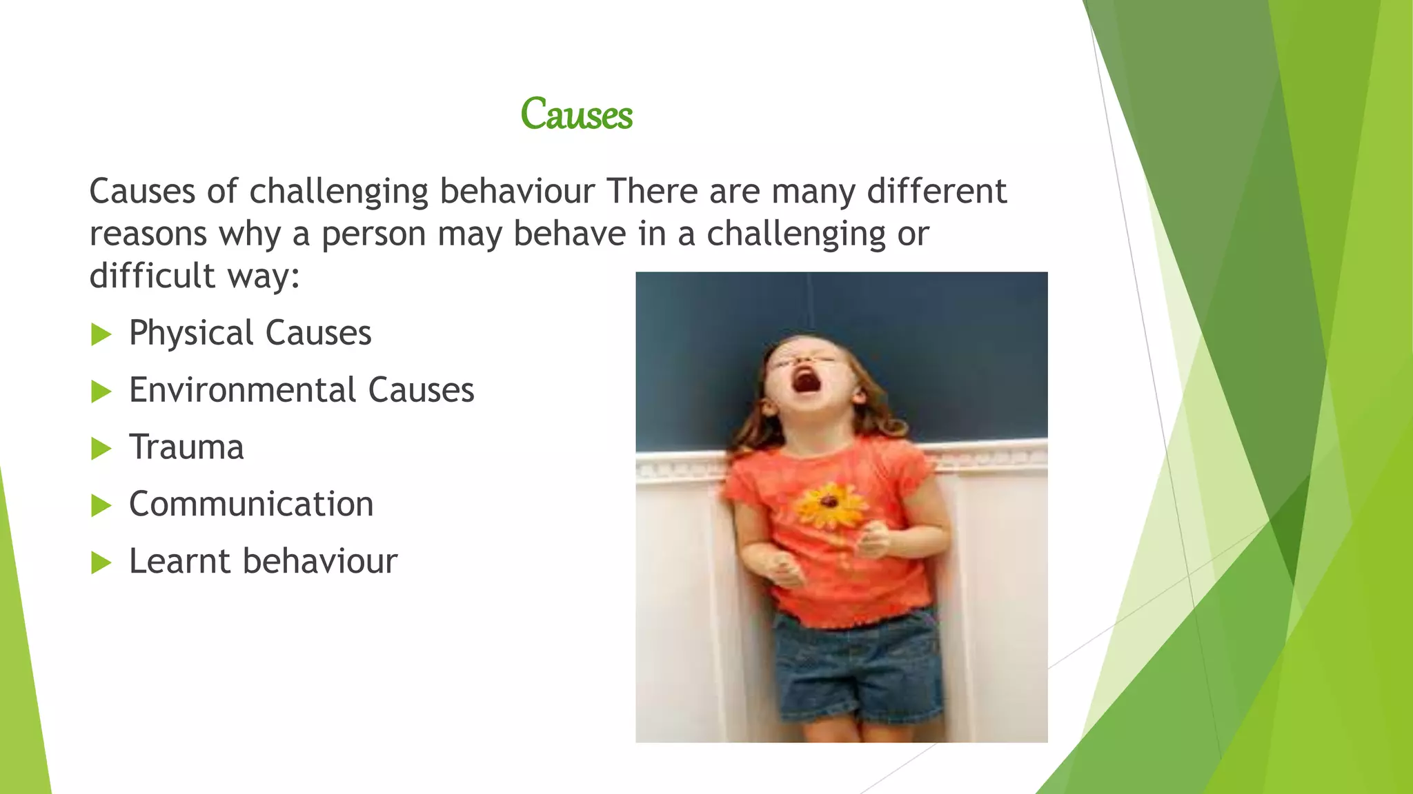 Challenging Behaviour | PPTX